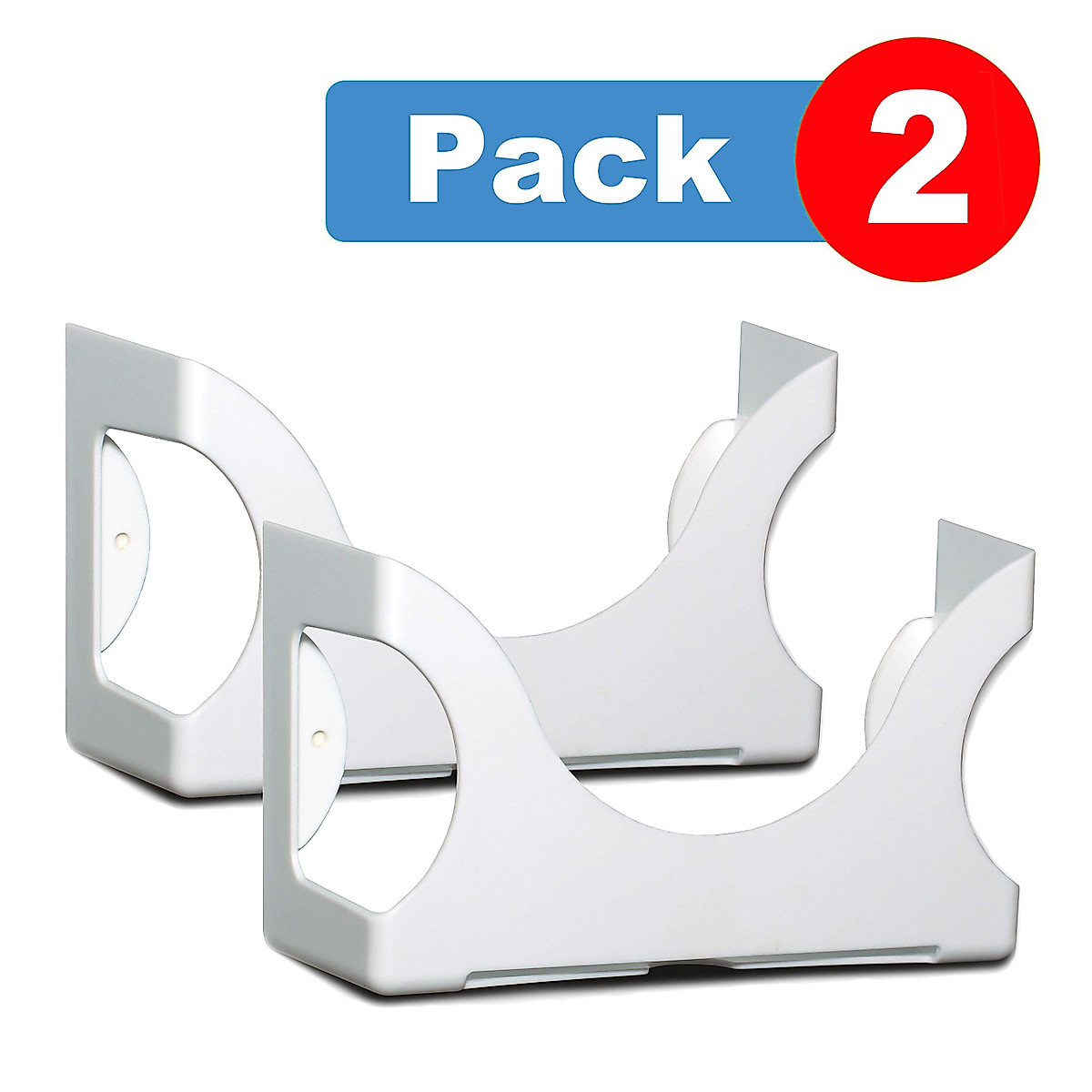 Gadjit Wet Wipes-Baby Wipe Wall Dispenser (2 Pack-WHITE) | Mounts on a Wall and Holds Up to a 84 Count Pack of Wipes | Keeps Wipes Within Easy Reach | One-Handed Wipes Dispensing Diaper Station