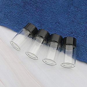 Clear Glass Vials with Screwcap Empty Vials Bottles Liquid Sampling Sample Glass Bottles for Travel (24pcs 7ml)