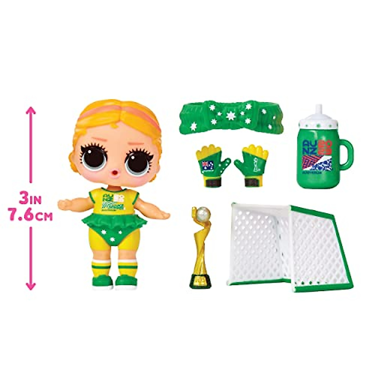 LOL Surprise X FIFA Women's World Cup Australia & New Zealand 2023 Dolls with 7 Surprises, Accessories, Limited Edition Dolls, Collectible Dolls, Soccer- Themed Dolls- Great Gift for Girls Age 4+