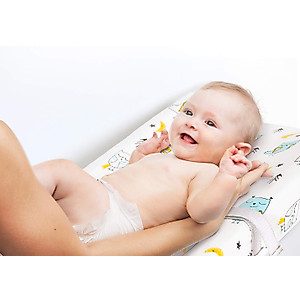 Stretchy Changing Pad Covers BROLEX Carddle Sheet Set for Baby Boys Girls,2 Pack Jersey Knit,Arrow & Owl