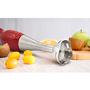 Trenda Immersion Hand Blenders Cordless Handheld and Electric Mixer Stick, Red