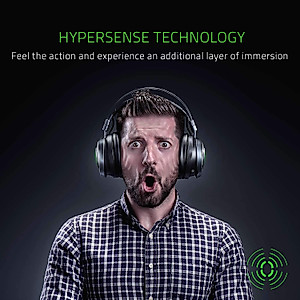 Razer Nari Ultimate Wireless 7.1 Surround Sound Gaming Headset: THX Audio & Haptic Feedback - Auto-Adjust Headband - Chroma RGB - Retractable Mic - For PC, PS4, PS5 - Black