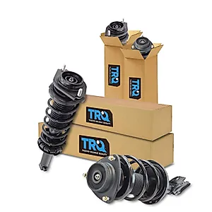 TRQ Front and Rear Strut & Coil Spring Assembly Set Driver & Passenger Sides Compatible with 09-13 Subaru Forester