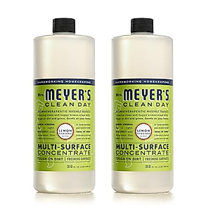 MRS. MEYER'S CLEAN DAY Multi-Surface Cleaner Concentrate, Use to Clean Floors, Tile, Counters, Lemon Verbena, 32 Fl. Oz - Pack of 2