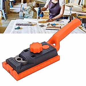 MISNODE Woodworking Hole Positioner Plastic Drilling Hole Locator Drill Guide Dowel Jig Kit Oblique Inclined Hole Positioner Drill Jig Joinery Kit for Woodworking DIY