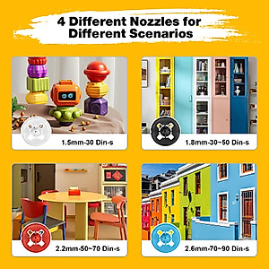 Cordless Paint Sprayer Compatible with Dewalt 20V MAX Battery, Handheld HVLP Paint Sprayer with 1200ML Container, Electric Paint Sprayer for Painting Ceiling, Fence, Cabinets, Walls (No Battery)