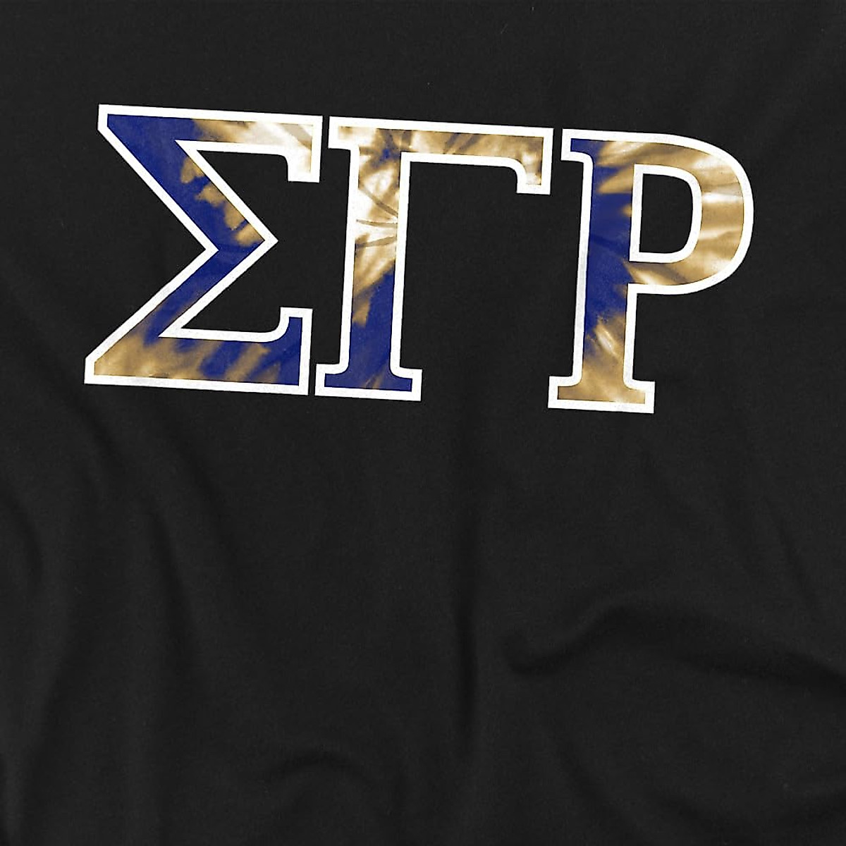 Sigma Gamma Rho Sorority Official Tie-Dye Women's T Shirt,Black, X-Large