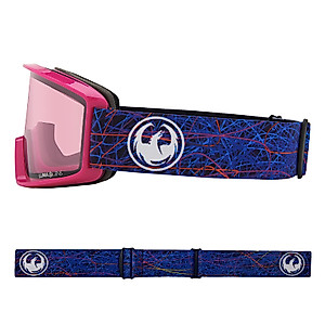 Dragon Unisex Snowgoggles DXT OTG - Scribble with Lumalens Light Rose Large
