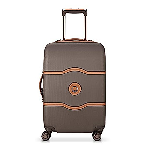 DELSEY PARIS Chatelet Air Hardside Luggage, Spinner Wheels, Chocolate Brown, Carry-on 21 Inch