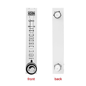 Gas Flowmeter,Air Meter 1-10LPM,with Control Valve for Oxygen/Air/Gas,for Detecting The Oxygen or Other Gas, Control Oxygen