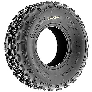 SunF Set of 4 Sport ATV Tubeless Tires 19x7-8 Front & 18x9.5-8 Rear, 4 Ply