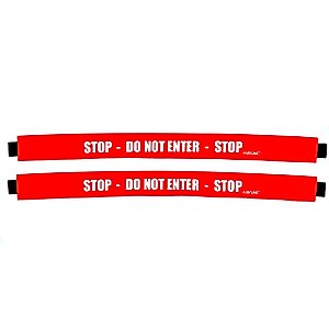 Haylins Stop Do Not Enter Sign with Magnetic Ends Nylon Door Barricade Barrier (2 Pack)