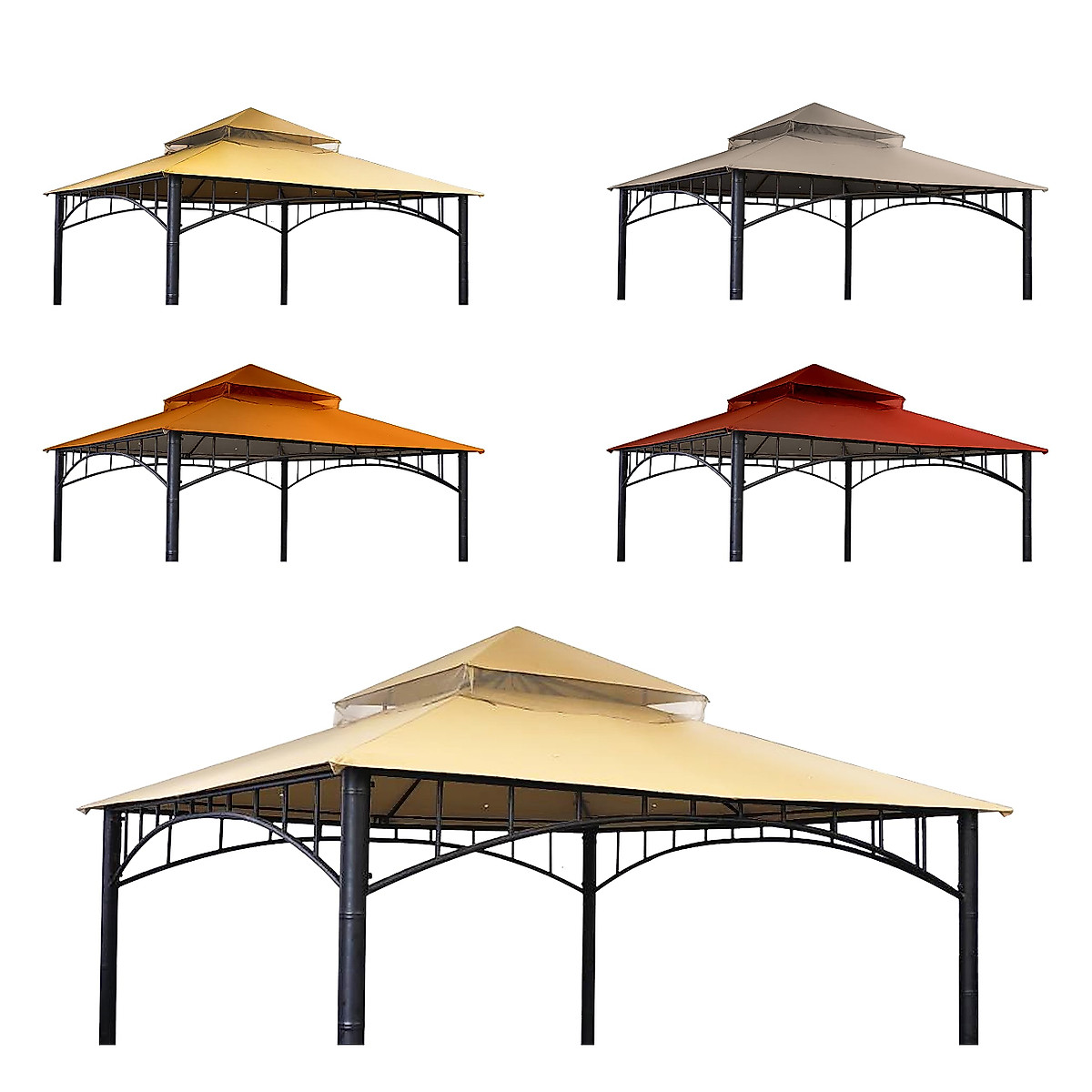 SCOCANOPY Replacement roof for Target Madaga Gazebo Model L-GZ136PST,Beige