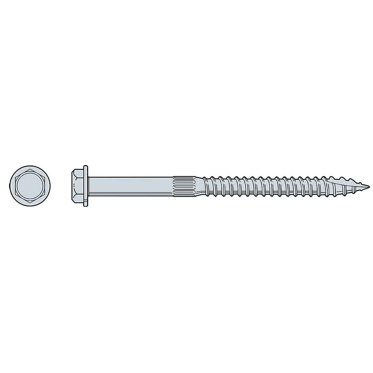 Simpson Strong-Tie SDS25500 Strong-Drive® SDS Heavy-Duty Connector Screw — 1/4 in. x 5 in. DB Coating (500-Qty)