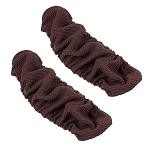 Gatuida Office Supplies 2Pcs Office Chair Armrest Covers,Armrest Slipcover Pads,Thickened Office Computer Chair Armrest Covers, Elastic Band Chair Arm Rest Sleeves (Coffee) Arm Rest Slipcovers
