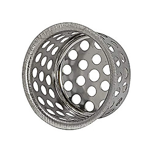 EZ-FLO 1-1/2 Inch Bathroom Tub or Sink Replacement Basket, Drain Strainer, Stainless Steel, EZ-30063