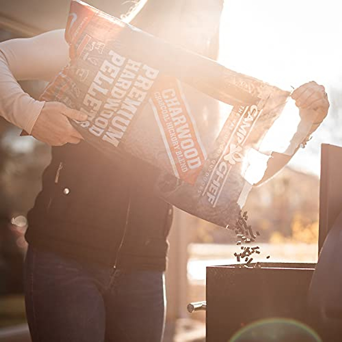 Cuisinart CPG-256 Portable Wood Pellet Grill and Smoker, Black and Dark Gray & Camp Chef Competition Blend BBQ Pellets, Hardwood Pellets for Grill, Smoke, Bake, Roast, Braise and BBQ, 20 lb. Bag