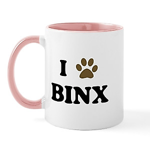 CafePress Binx Paw Hearts Mug Ceramic Coffee Mug, Tea Cup 11 oz