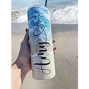 Tumbler | Personalized Gifts | 20oz Tumblers | Personalized Tumblers | Stainless Steel Tumblers | Travel Cup | Travel Essentials| Personalized Gifts for men | Bridesmaid Gifts | Beach Accessories