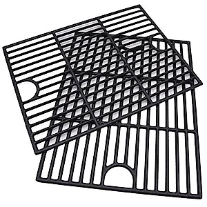 Aibabcue Grill Grates Replacement Parts for Nexgrill Home Depot 720-0830H, 17 Inch Cast Iron Cooking Grid Grates for Nexgrill 4 Burner 720-0830H Grill, 2PCS Nexgrill 720-0830H Grill Grate Replacement