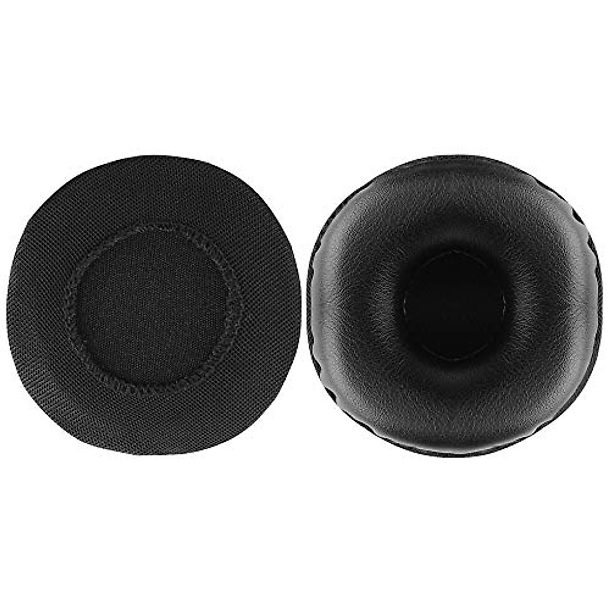 Geekria QuickFit Protein Leather Replacement Ear Pads for Logitech H390, H600, H609, Headphones Earpads, Headset Ear Cushion Repair Parts (Black)