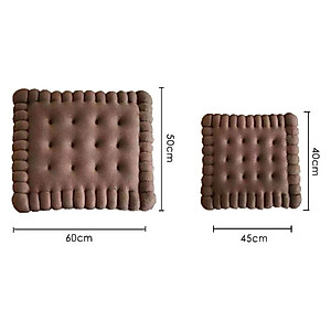 WJXBoos Japanese Solid Color Chair Pad,Non-Slip Biscuit Chair Cushion Seat Pad for Dining Chair Stool Kitchen Tatami Cushion B 4045cm(1618inch)