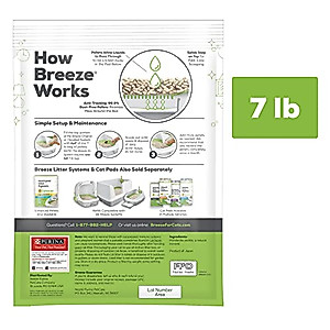 Purina Tidy Cats Litter Pellets, Breeze Refill Litter Pellets in Recyclable Box - (4) 7 lb. Bags