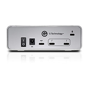 G-Technology 8TB G-Drive with Thunderbolt 3 and USB-C Desktop External Hard Drive, Silver – 0G05373-1