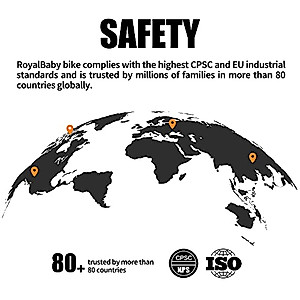 Royalbaby Freestyle Dual Handbrakes Kids Bike, 18 Inch Wheels Learning Bicycle for Beginners Boys Girls Age 5-9 Years, White