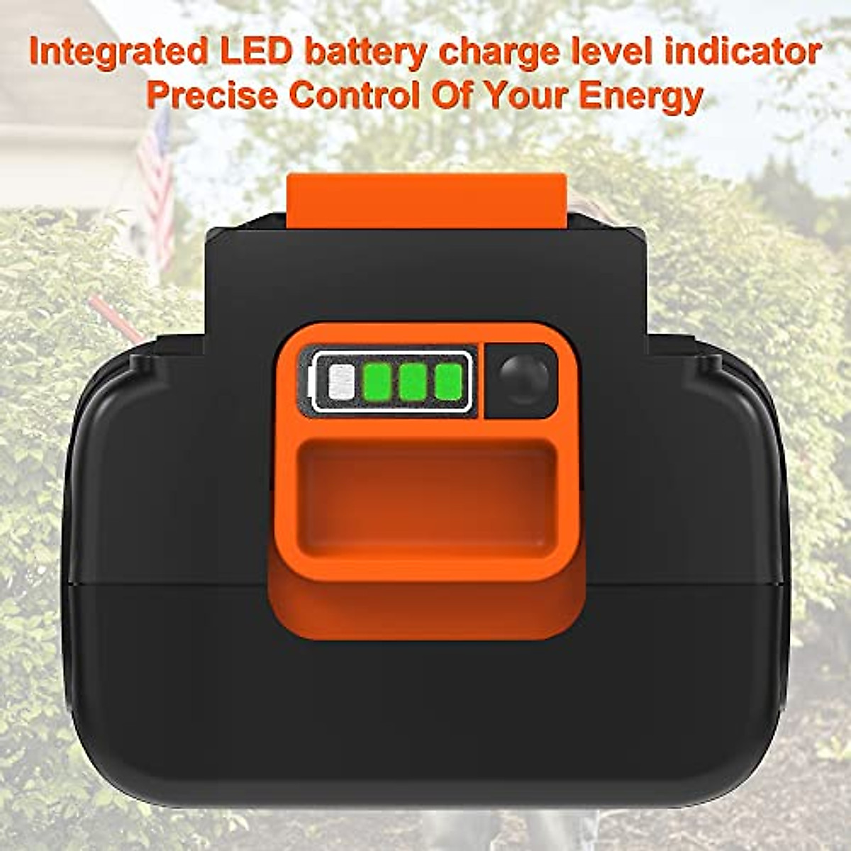 40 Volt MAX 2.0Ah Lithium Battery Replacement for Black and Decker 40V Battery,Compatible with All Power 40V Black and Decker Power+ Tools