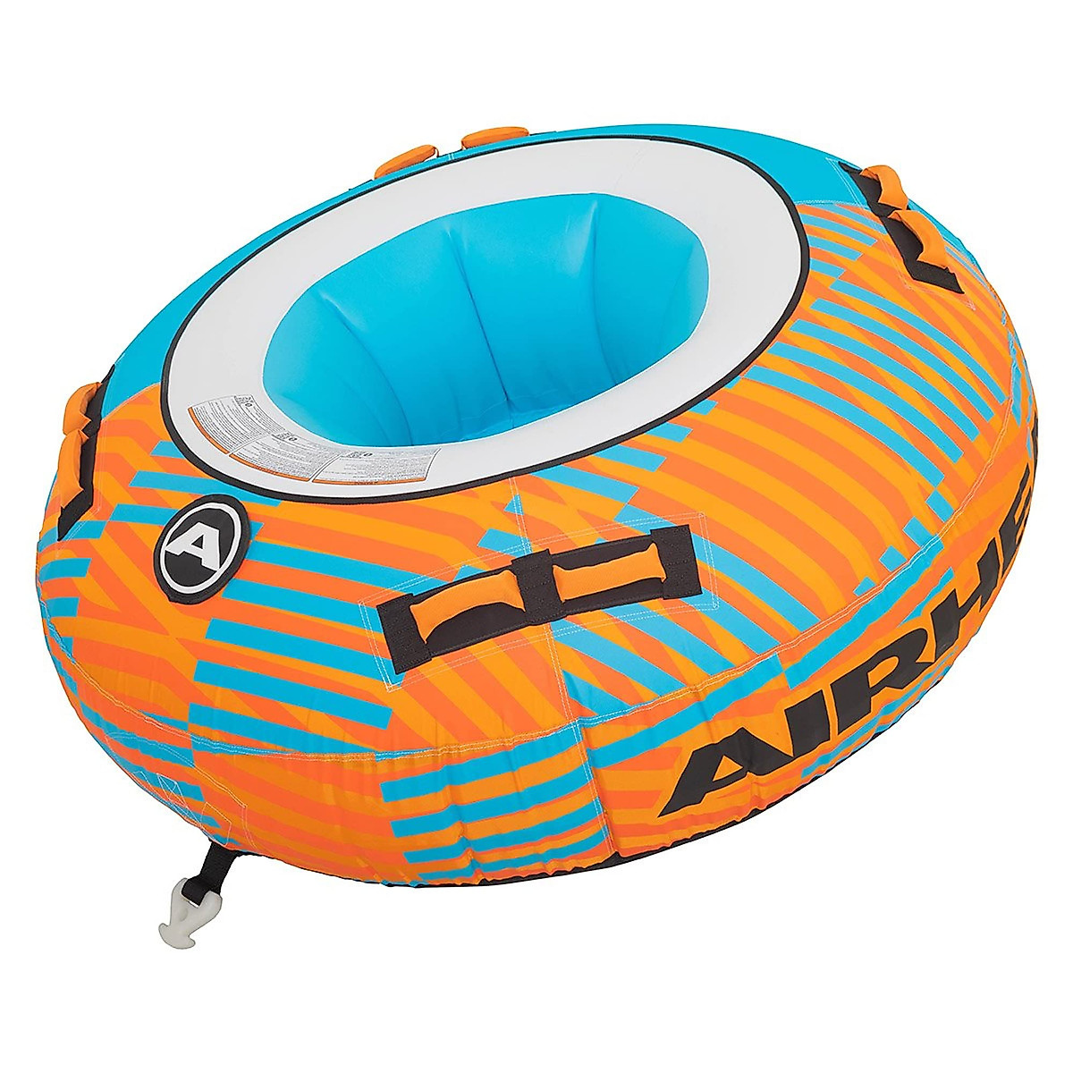 AIRHEAD Big Bertha, 1-4 Rider Towable Tube for Boating
