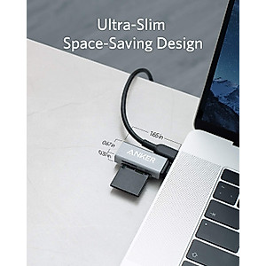 Anker SD Card Reader, 2-in-1 USB C Memory Card Reader for SDXC, SDHC, SD, MMC, RS-MMC, Micro SDXC, Micro SD, Micro SDHC Card, and UHS-I Cards