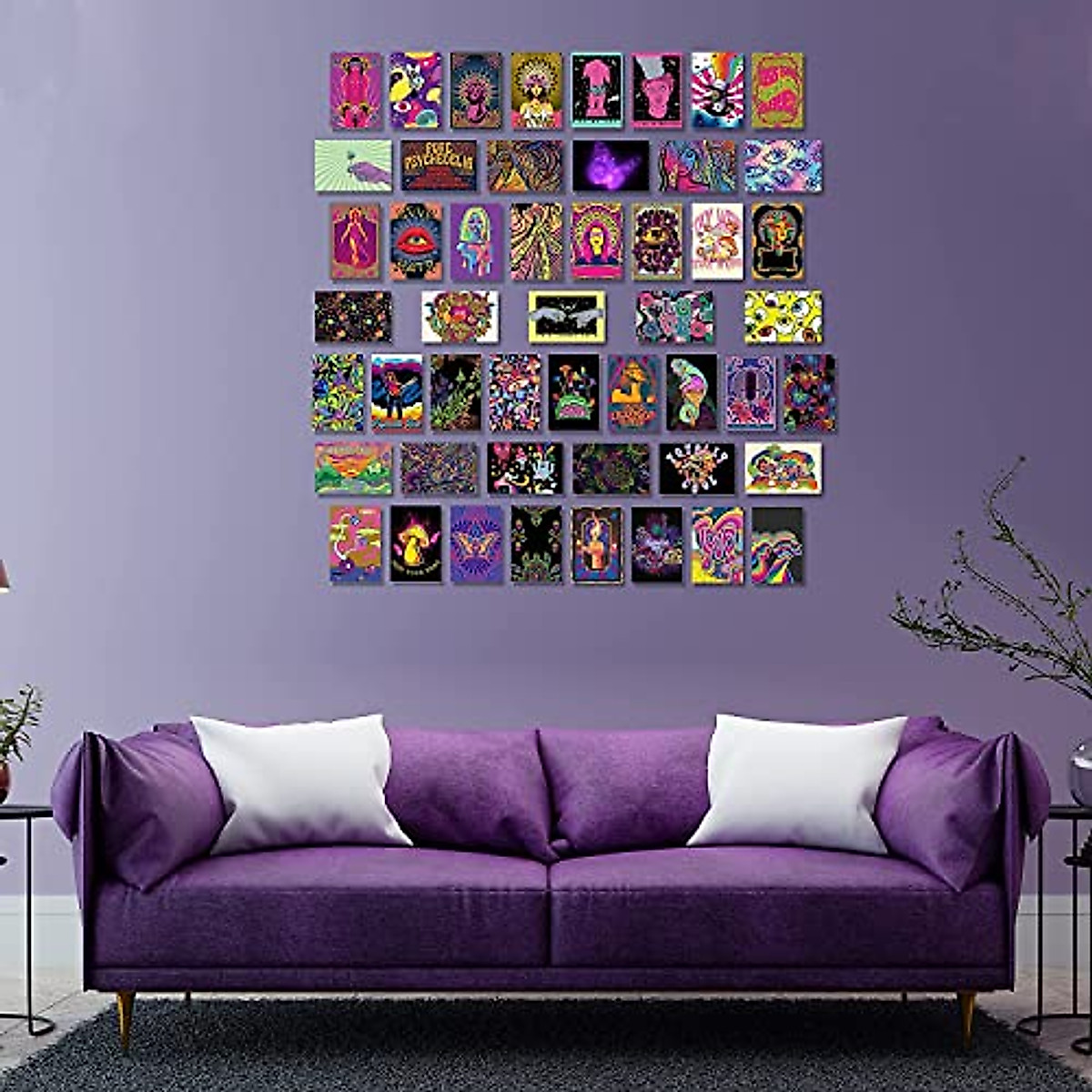 BATHTOI Wall Collage Kit Aesthetic Pictures (Trippy2)