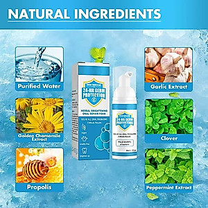 eelhoe Mouthwash, Calculus Removal, eelhoe Whitening Foam Toothpaste, Healing Mouth Ulcers, Eliminating Bad Breath (3 Bottles)