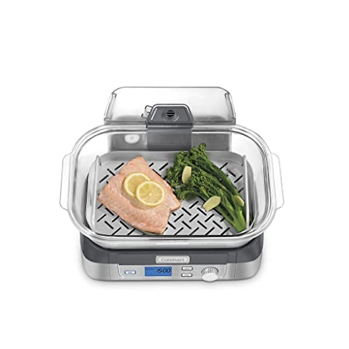Cuisinart STM-1000 Cook Fresh Digital Glass Steamer, One Size, Stainless Steel