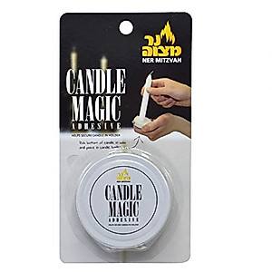 Ner Mitzvah Candle Magic - Candle Wax Adhesive - Candle Glue - Helps Secure Candles in Holder - 1 Pack