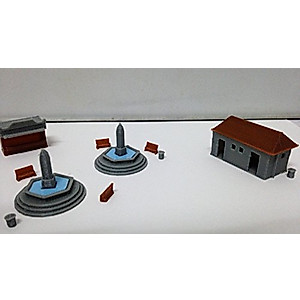 Outland Models Railway Park & Plaza Accessories Fountain Toilet. N Scale 1:160