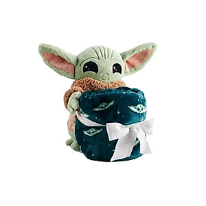 Mandalorian Blanket Supersoft Oversized Plush Throw (Blue)