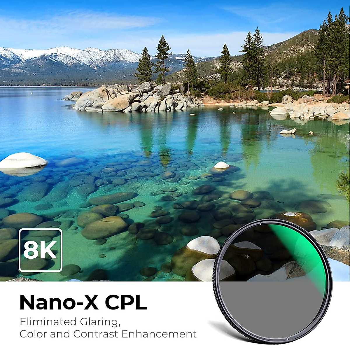 43mm Circular Polarizers Filter, K&F Concept 43MM Circular Polarizer Filter HD 28 Layer Super Slim Multi-Coated CPL Lens Filter (Nano-X Series)