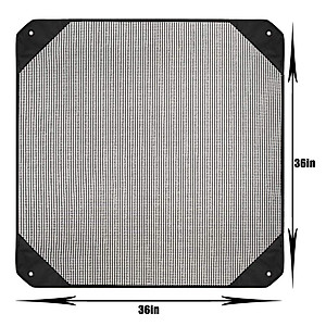 Air Conditioner Leaf Guard Central Air Conditioner Cover Keeps Out Leaves Cottonwood and Debris-Black