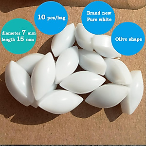 Magnetic Stirrer Stir Bar PTFE Magnetic Mixer Stir Bars (7x15mm, Olive Shape, 10pcs)
