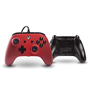 Power A Enhanced Wired Controller for Xbox One & Windows 10 - Red