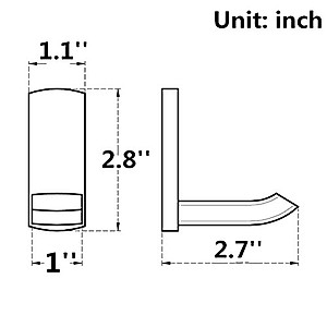 Aothpher 2 Pack Wall Mounted Copper Towel Robe Hook Bath Kitchen Heavy Duty,Rose Gold Polished