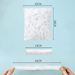 Fresh-keeping Food Refrigerator 400PC Leftover Food-grade Household Cover Kitchen，Dining & Bar Water Tight Storage Container (White, One Size)