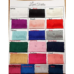 Levi Textiles, INC. Imitation Raw Silk Shantung Dupioni Fabric - 58/60" - Sold by The Yard - 100% Poly Dupioni Faux Silk (Fuchsia)