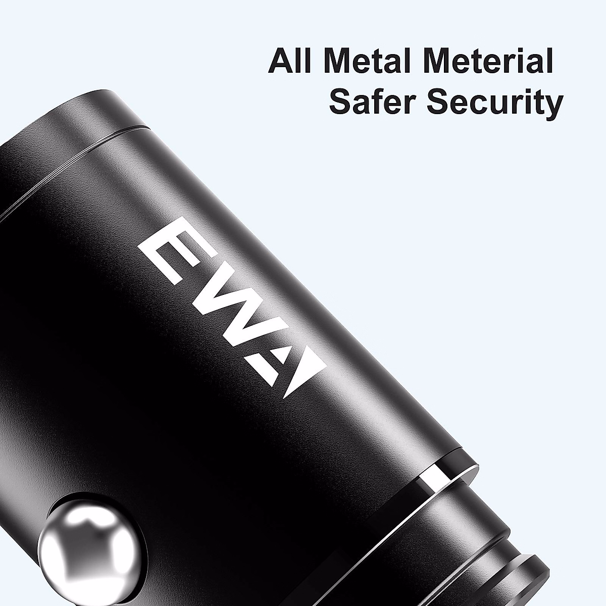 EWA Powerfull Mini Bluetooth Speaker A106 and 30W 4.8A Fast Car Charger (Dual Ports USB-C) - Perfect Travel Kit