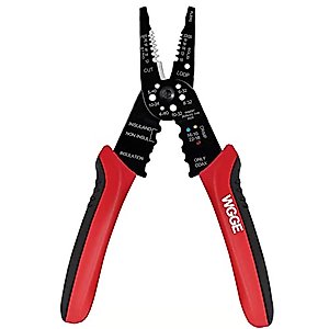 WGGE WG-015 Professional 8-inch Wire Stripper/wire crimping tool, Wire Cutter, Wire Crimper, Cable Stripper, Wiring Tools and Multi-Function Hand Tool.