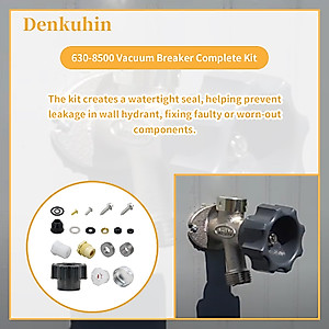 Denkuhin 630-8500 Wall Hydrant Complete Service Kit Compatible with Faucet Repair Kit 500 400 Series, Replacement for Vacuum Breaker Repair Kit