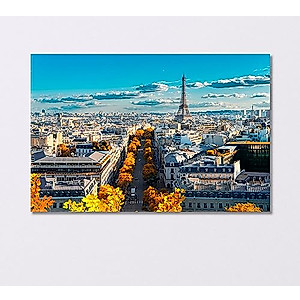 Autumn in Paris Canvas Print 1 Panel / 36x24 inches