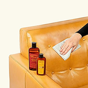Leather Honey Complete Leather Care Kit Including 4 oz Cleaner, 16 oz Conditioner and Applicator Cloth for use on Leather Apparel, Furniture, Auto Interiors, Shoes, Bags and Accessories